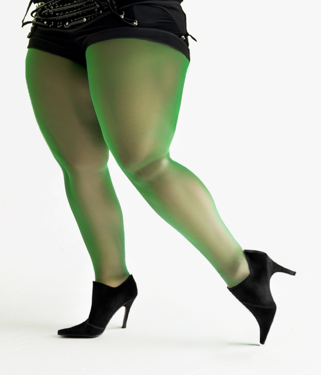 Hunter Green Sheer Glossy Effect Pantyhose Style# 1003 | We Love Colors