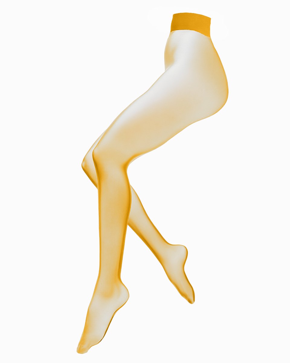 Yellow Mens Seamless Sheer Pantyhose Style# 1004 | We Love Colors