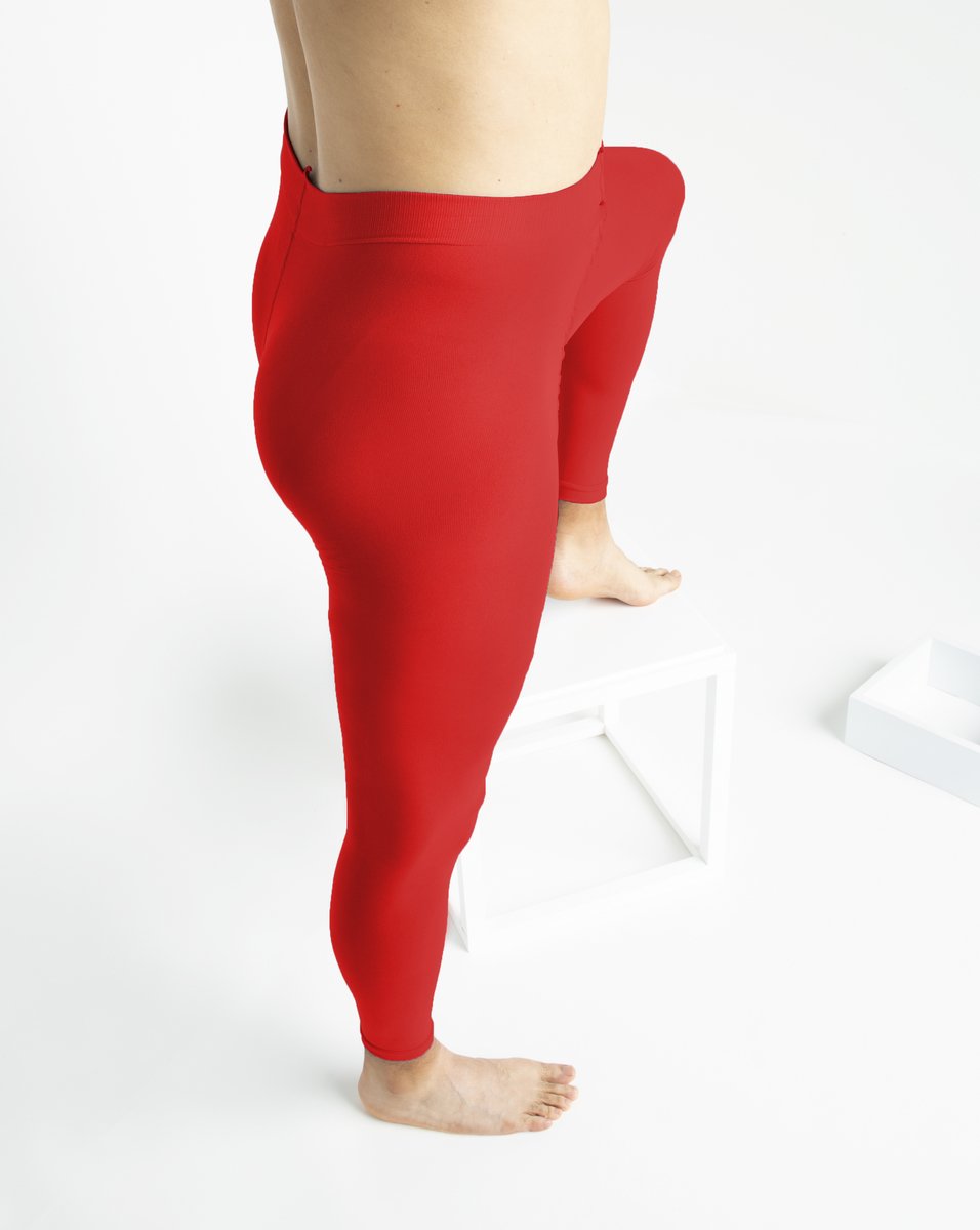 Scarlet Red Mens Microfiber Ankle Length Footless Tights Style# 1025 ...
