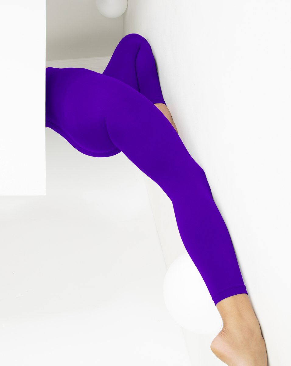 Womens Microfiber Ankle Length Footless Tights Style# 1025 | We Love Colors