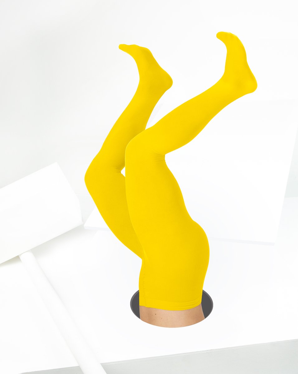 Yellow Mens Microfiber Tights Style# 1053 | We Love Colors