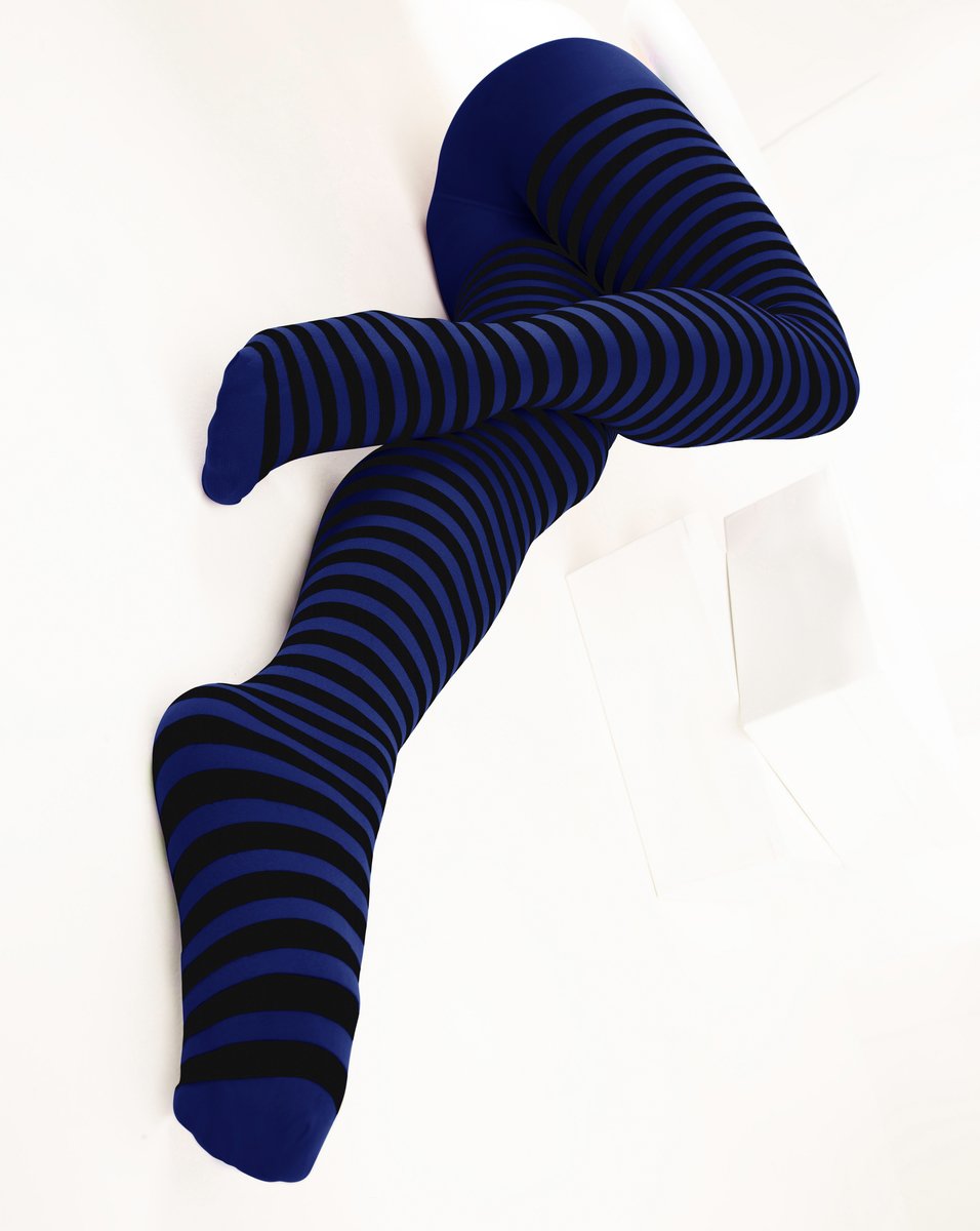 Womens Black Striped Tights Style# 1202 | We Love Colors