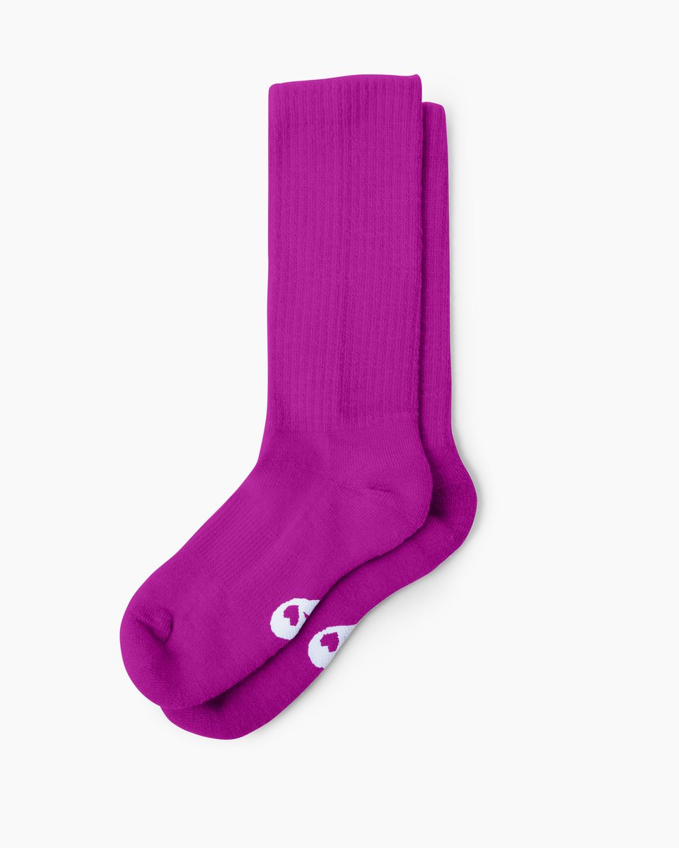 Magenta Kids Mid Calf Wool Socks Style# 1554 | We Love Colors