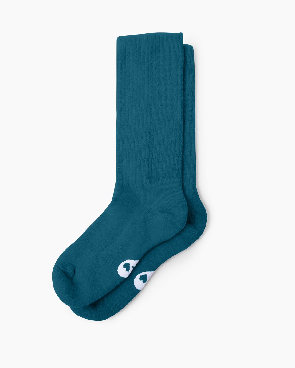 Teal Mid Calf Wool Socks Style# 1554 | We Love Colors