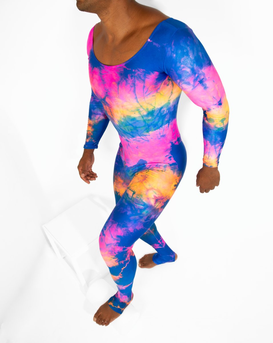 Sky Blue Mens Long Sleeve Unitard Style# 5009 | We Love Colors