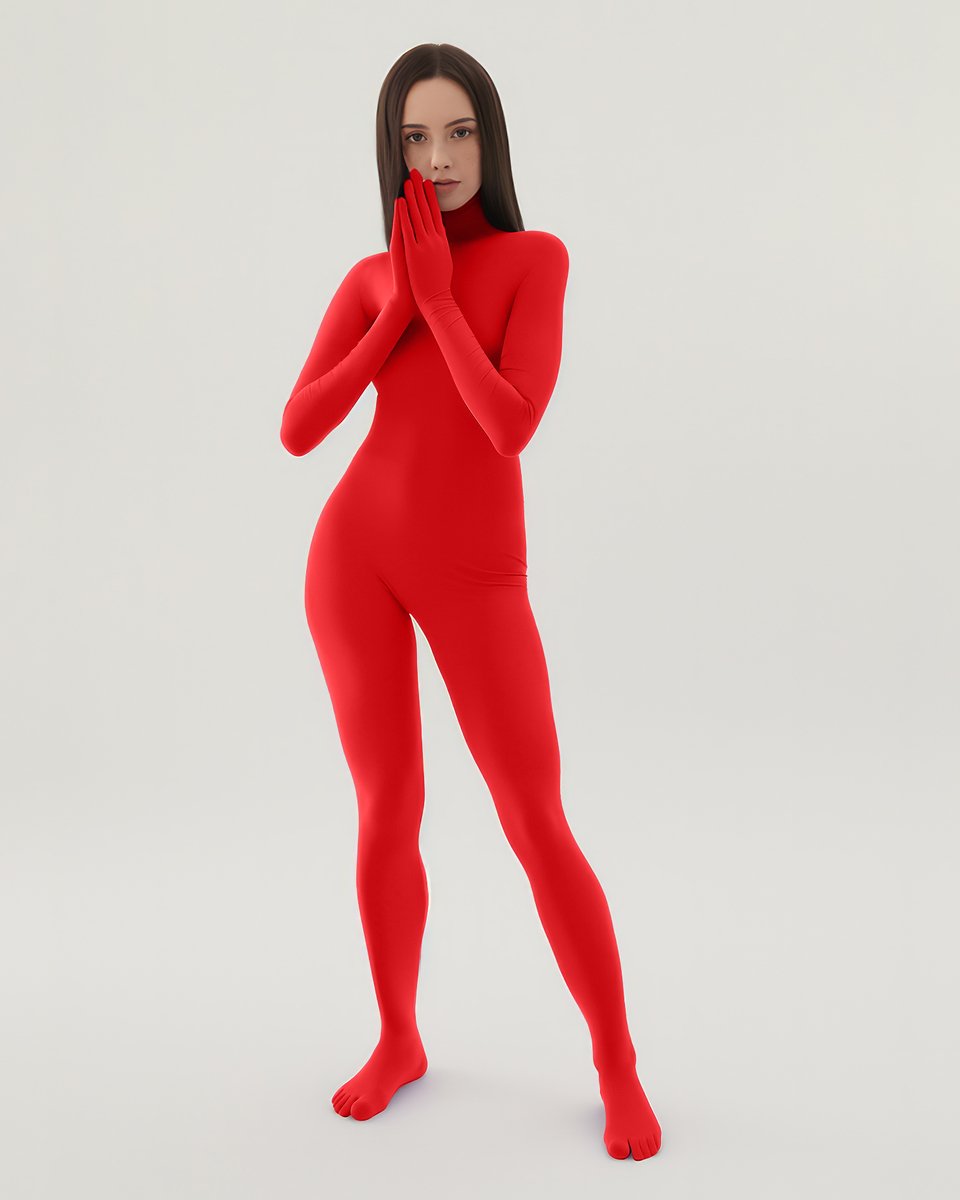 Scarlet Red Kids Second Skin Catsuit Style# 5010 | We Love Colors