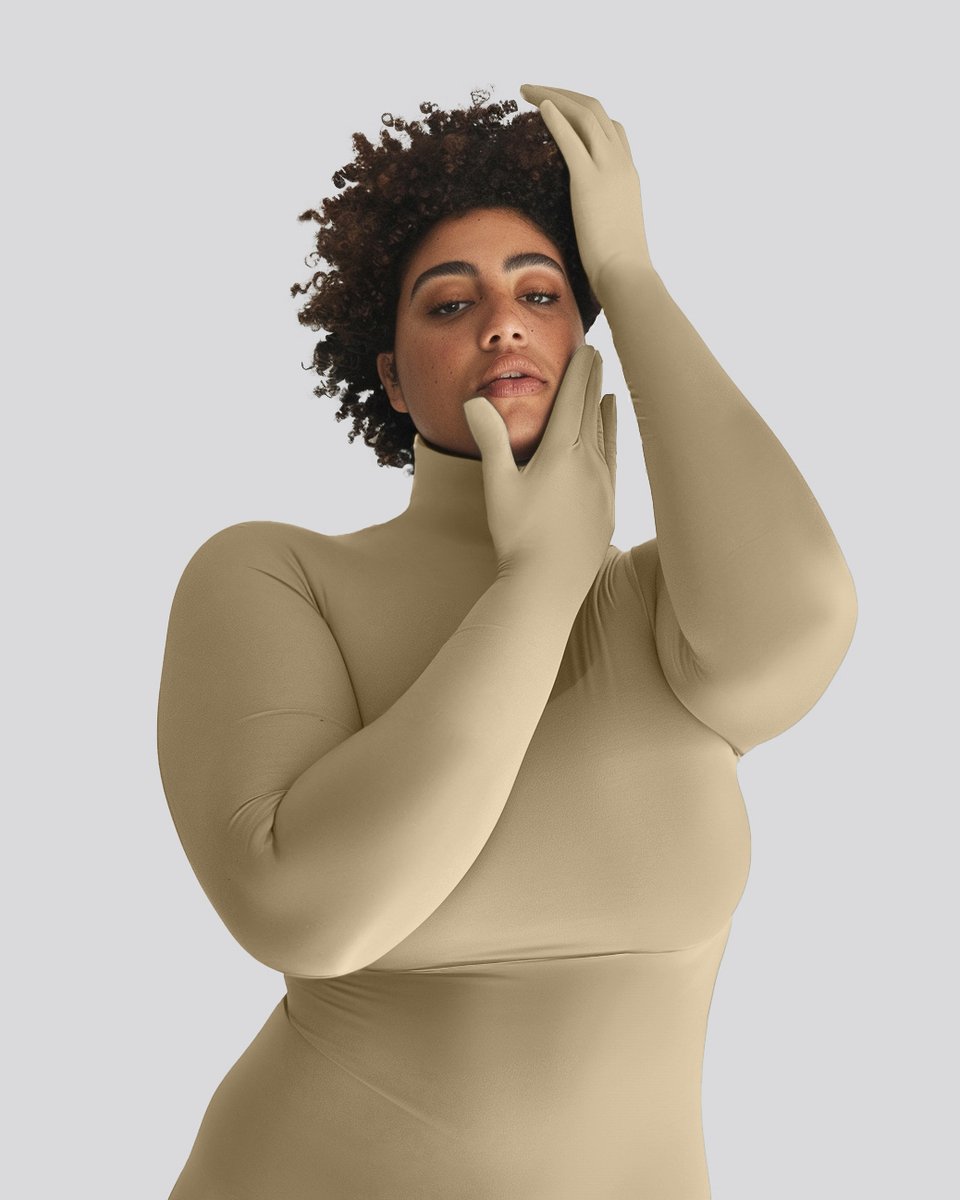 Light Tan Womens Second Skin Armsocks Shirt Style# 5012 | We Love Colors