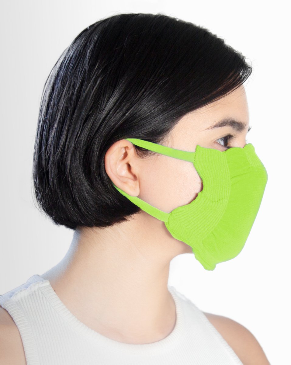 Neon Green Washable Color Mask Style# 8021 | We Love Colors