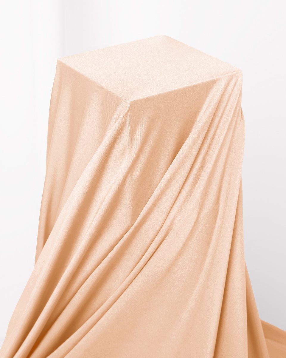 Peach Fabric Shiny Tricot Style# 8079 | We Love Colors