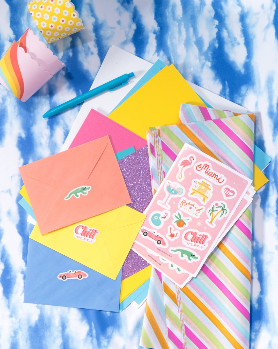 Packs Miami Florida Die Cut Sticker Sheet Style# 8602 | We Love Colors