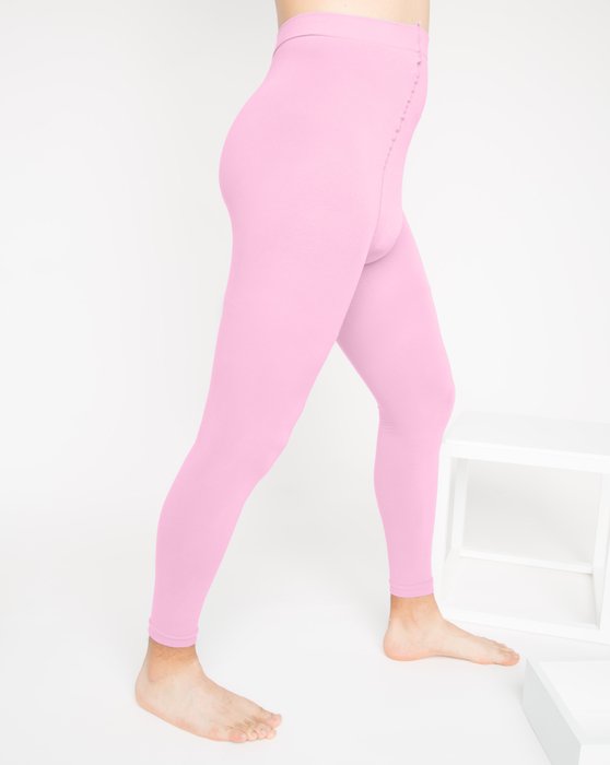 Light Pink Microfiber Ankle Length Footless Tights Style# 1025 | We ...