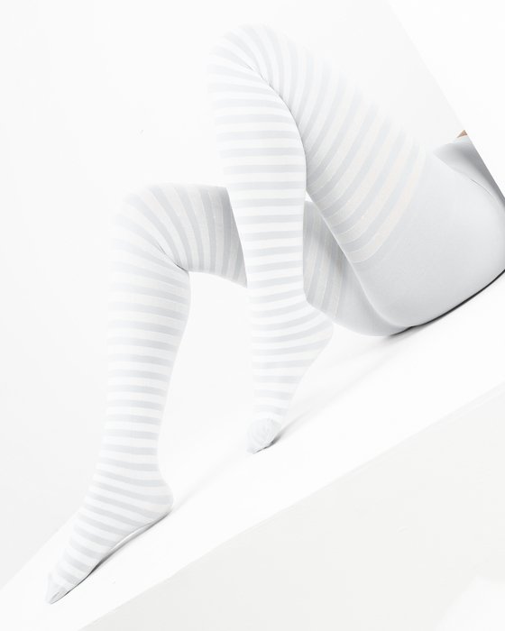 Maroon White Striped Tights Style# 1203 | We Love Colors