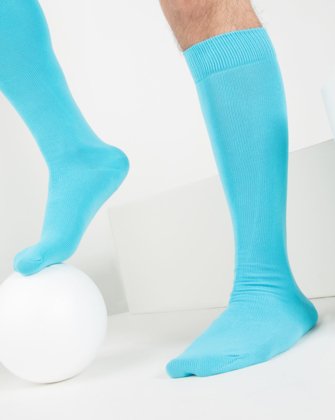 Neon Blue Mens Socks | We Love Colors